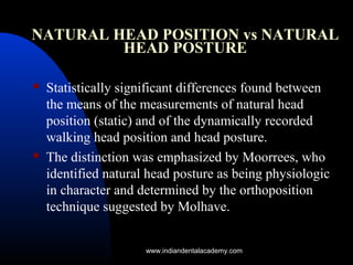 Natural head posture /certified fixed orthodontic courses by Indian ...