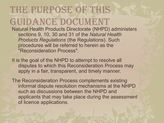 Natural Health Products Regulations | PDF