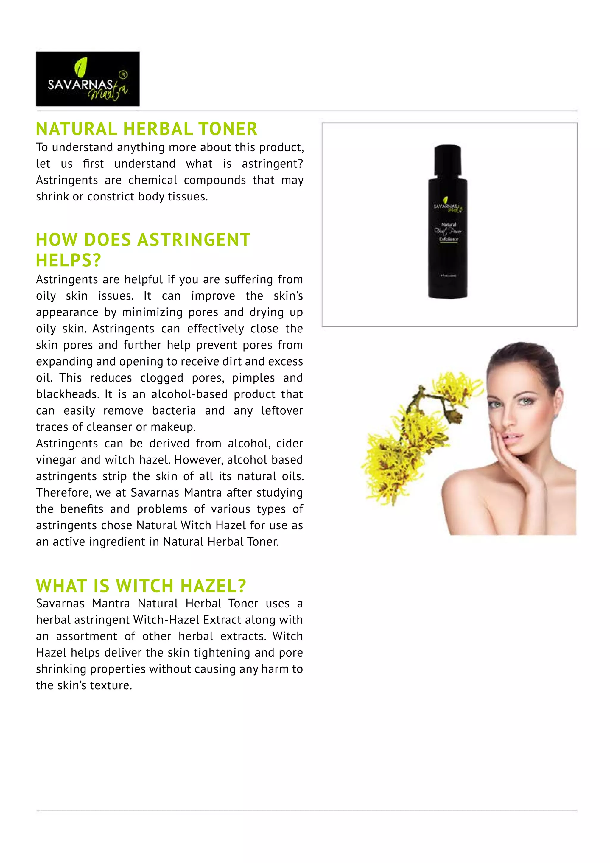 NATURAL HERBAL TONER | PDF