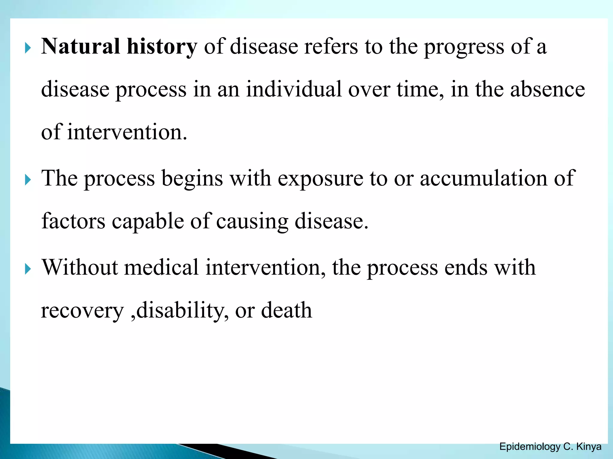Natural History and Spectrum of Disease lecture 4.ppt