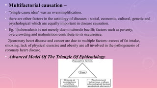 natural history of disease and concept of causation | PPTX