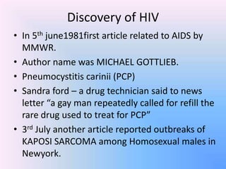 Natural history of HIV/AIDS | PPTX