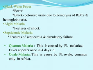 Natural history of malaria | PPTX