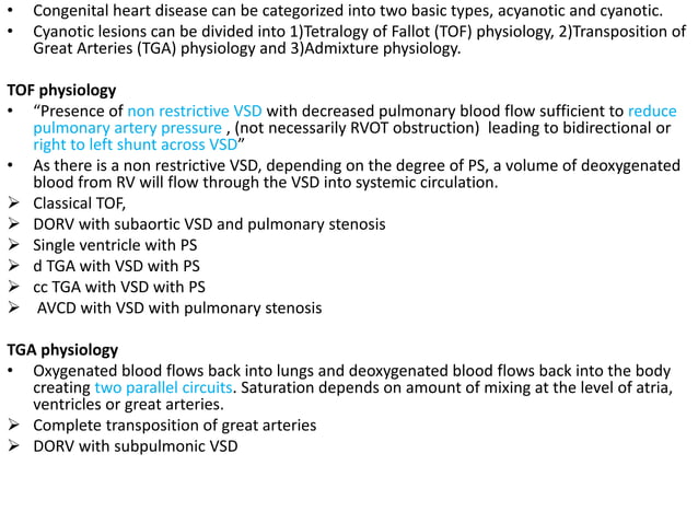 Natural history of right to left shunts | PPT