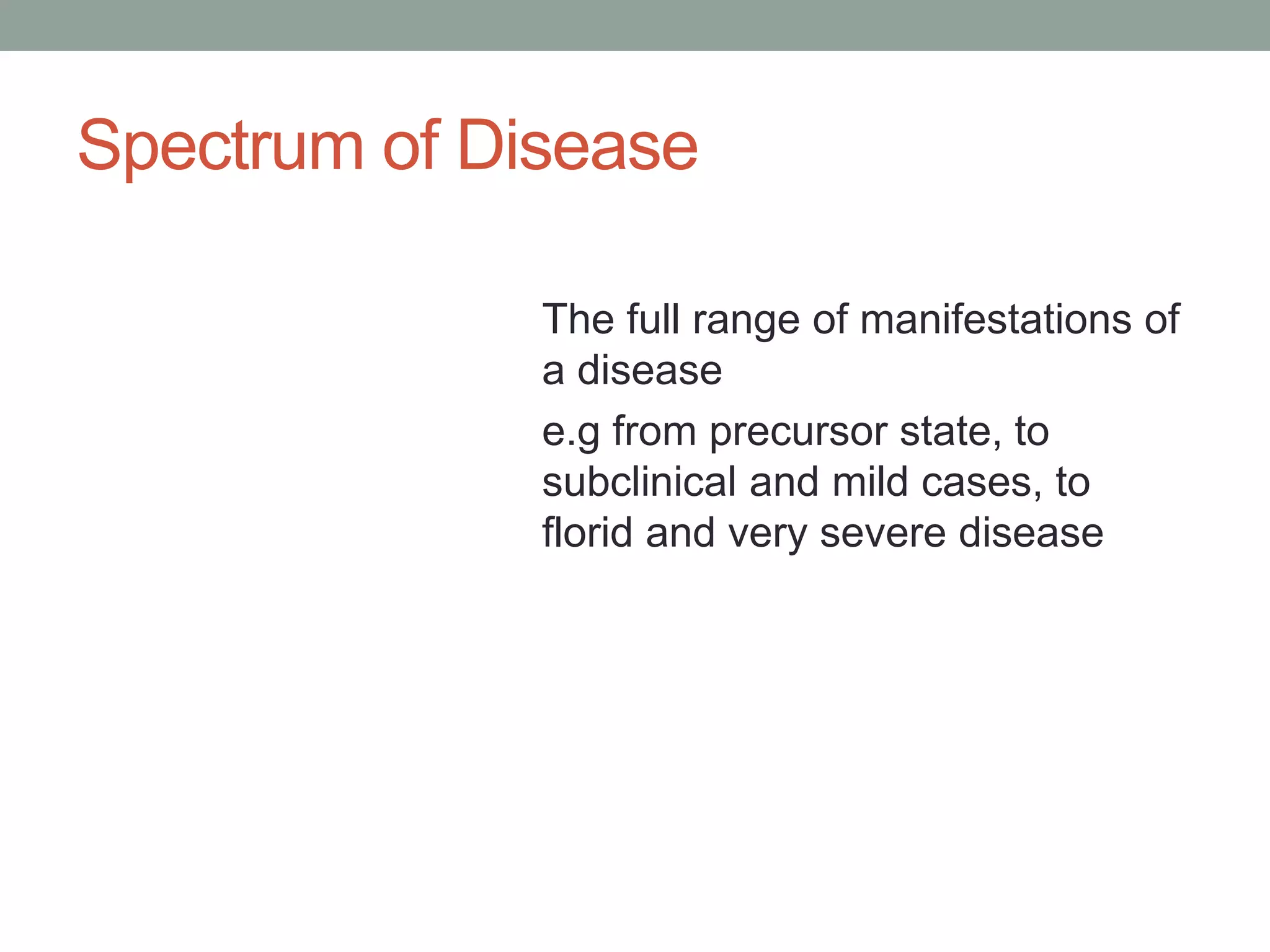 Natural history & spectrum of diseases | PPTX