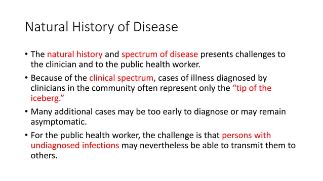Natural History of Diseases & Levels of Prevention. | PPTX | Infectious ...