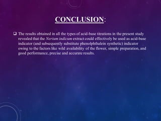 Natural Indicator Preparation | PDF