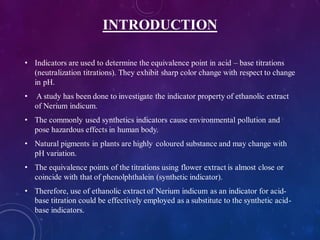 Natural Indicator Preparation | PDF