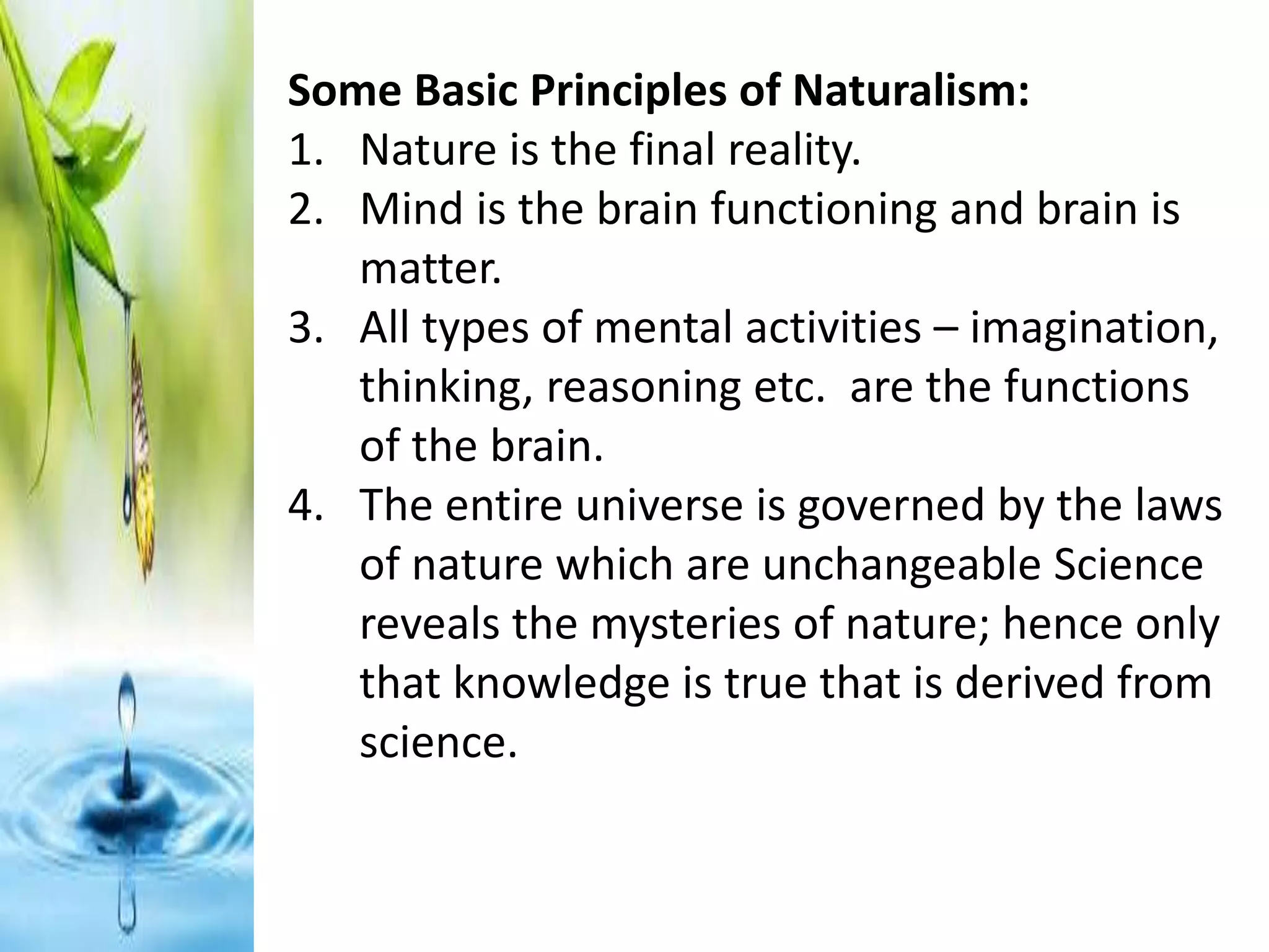 Philisophy of Naturalism | PPTX