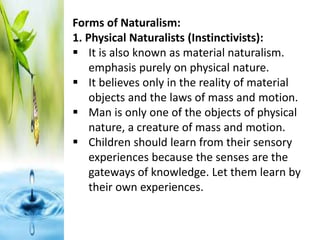 Philisophy of Naturalism | PPTX