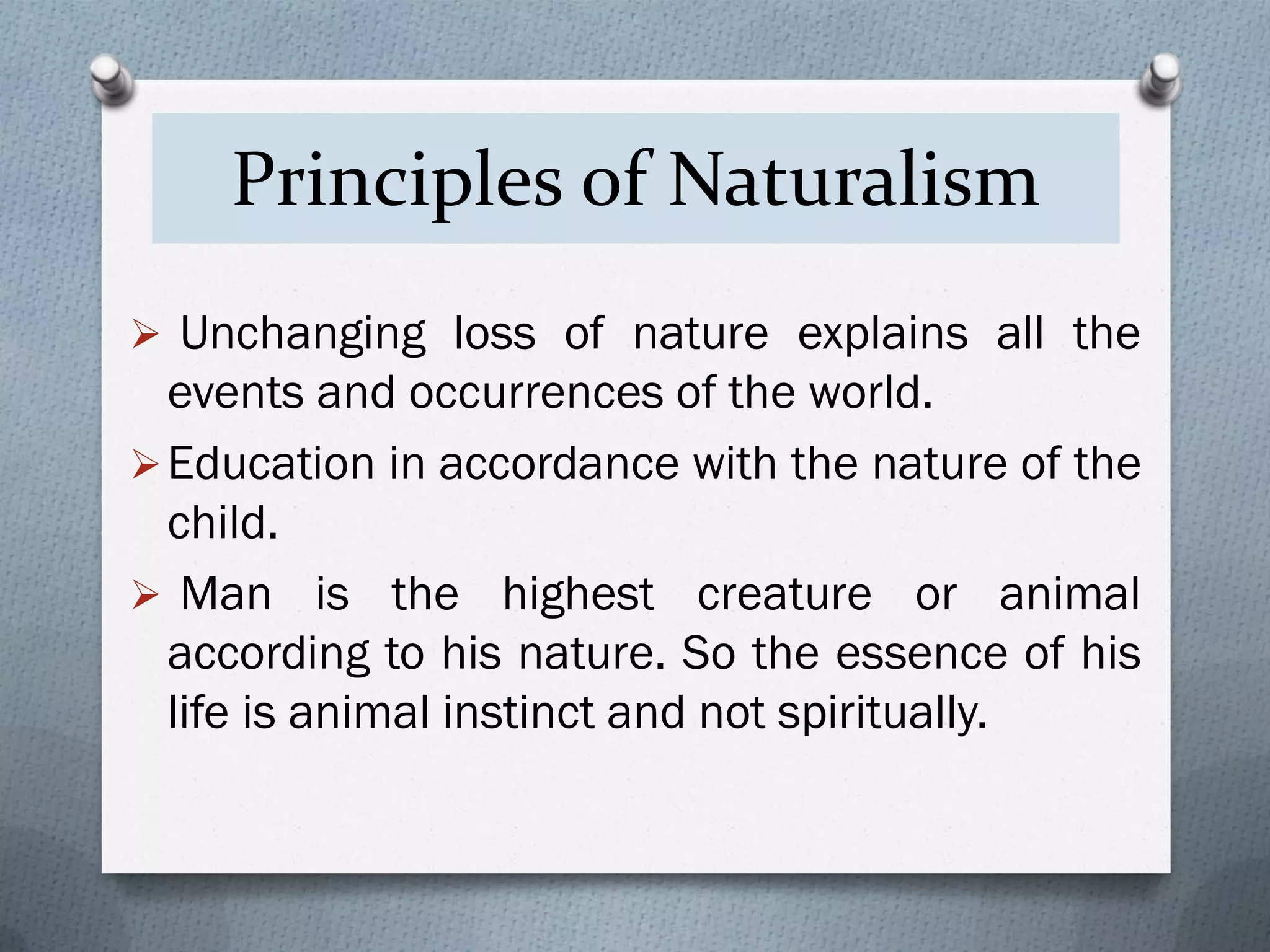 NATURALISM | PDF