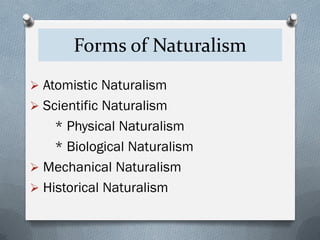 NATURALISM | PDF