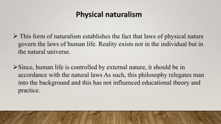Naturalism | PPTX | Education