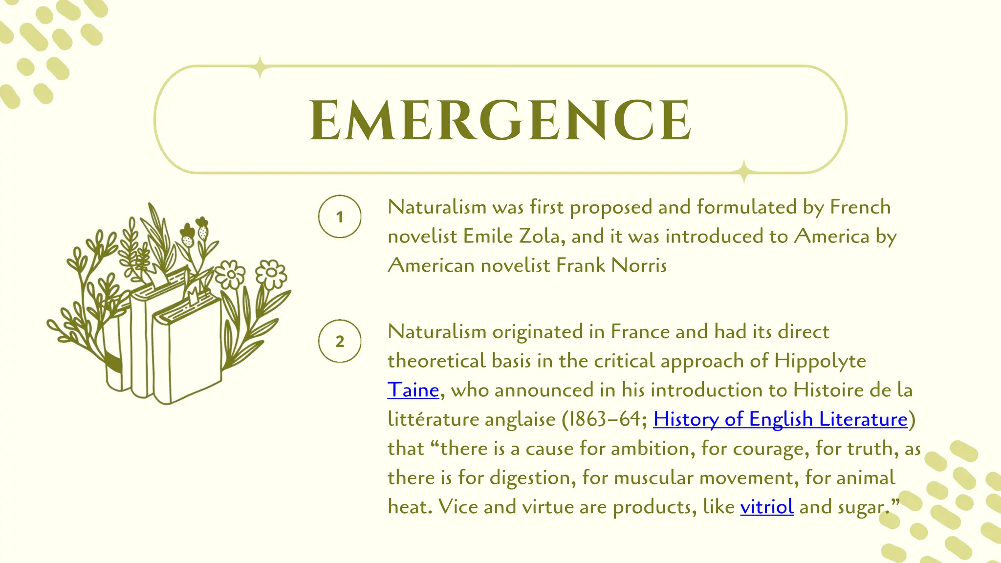 NATURALISM: A literary movement of English literature.pptx | Science