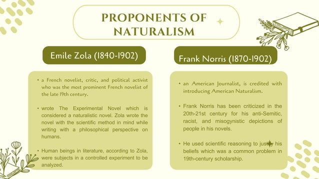 NATURALISM: A literary movement of English literature.pptx | Science