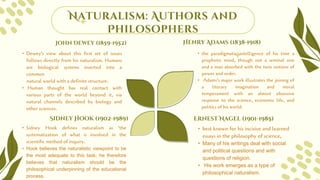 NATURALISM: A literary movement of English literature.pptx | Science