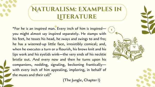 NATURALISM: A literary movement of English literature.pptx | Science