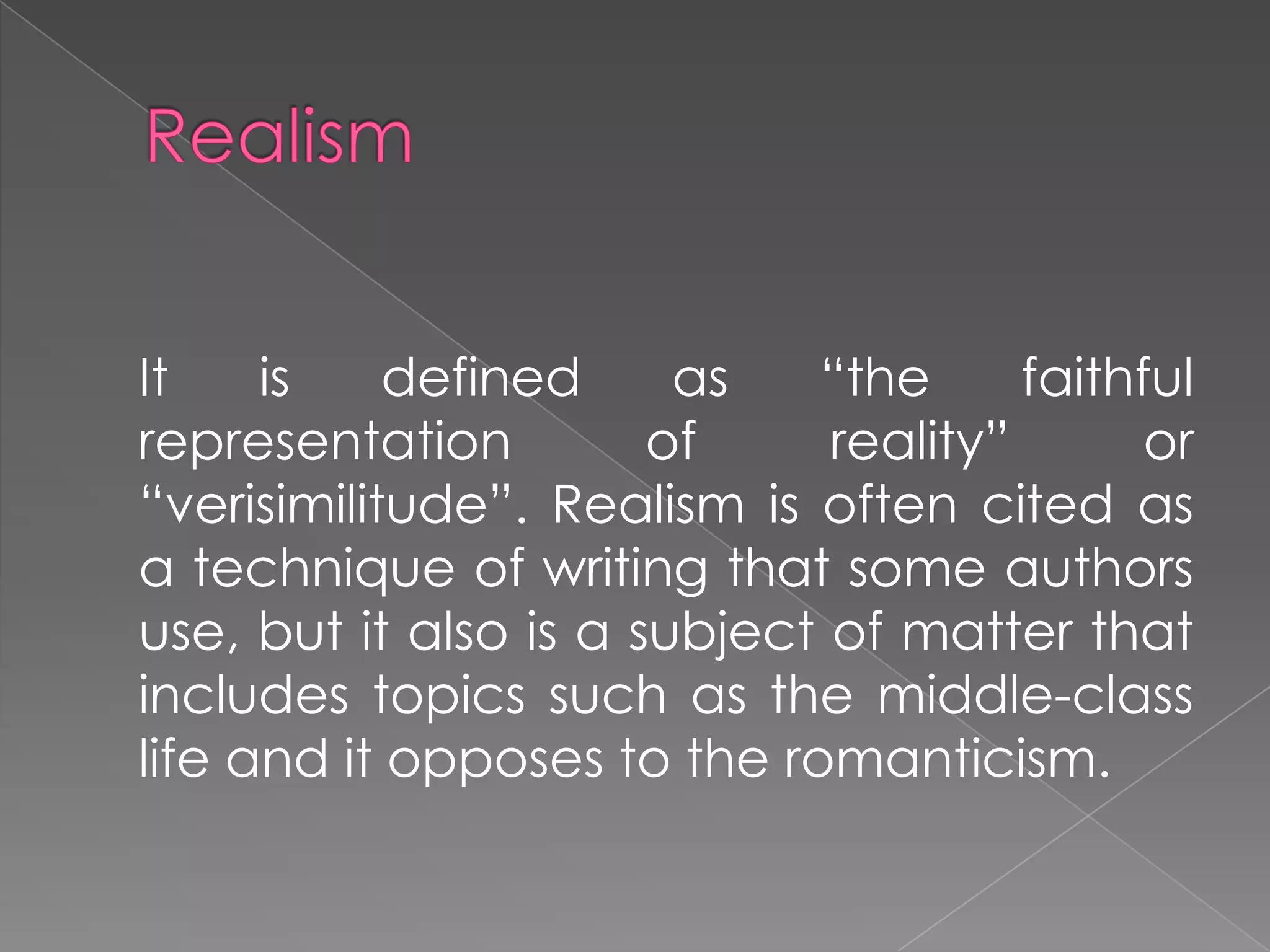 Naturalism and realism.4 | PPT