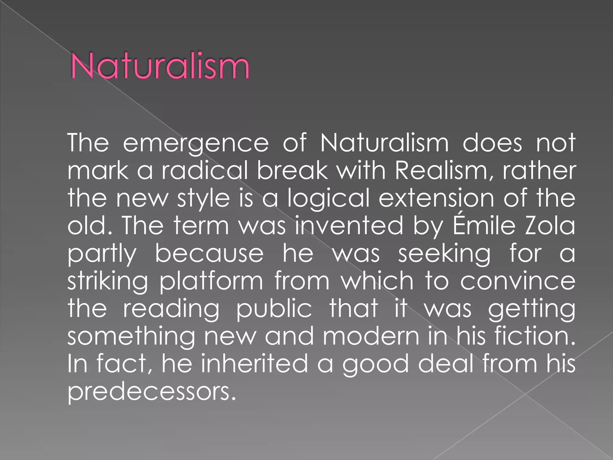 Naturalism and realism.4 | PPT