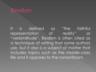 Naturalism and realism.4 | PPT