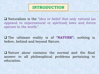 Naturalism philosophy | PDF