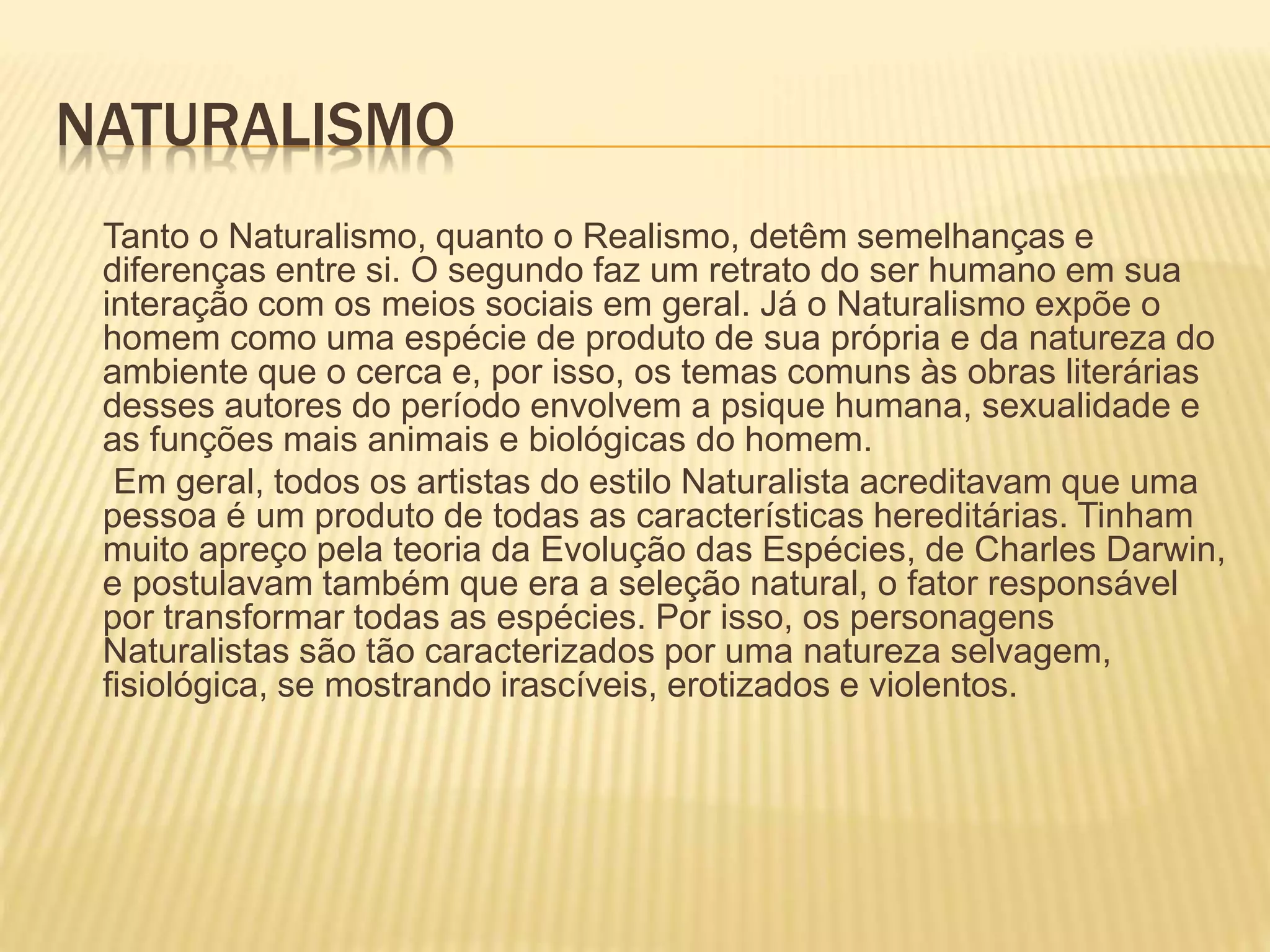 Naturalismo | PPT