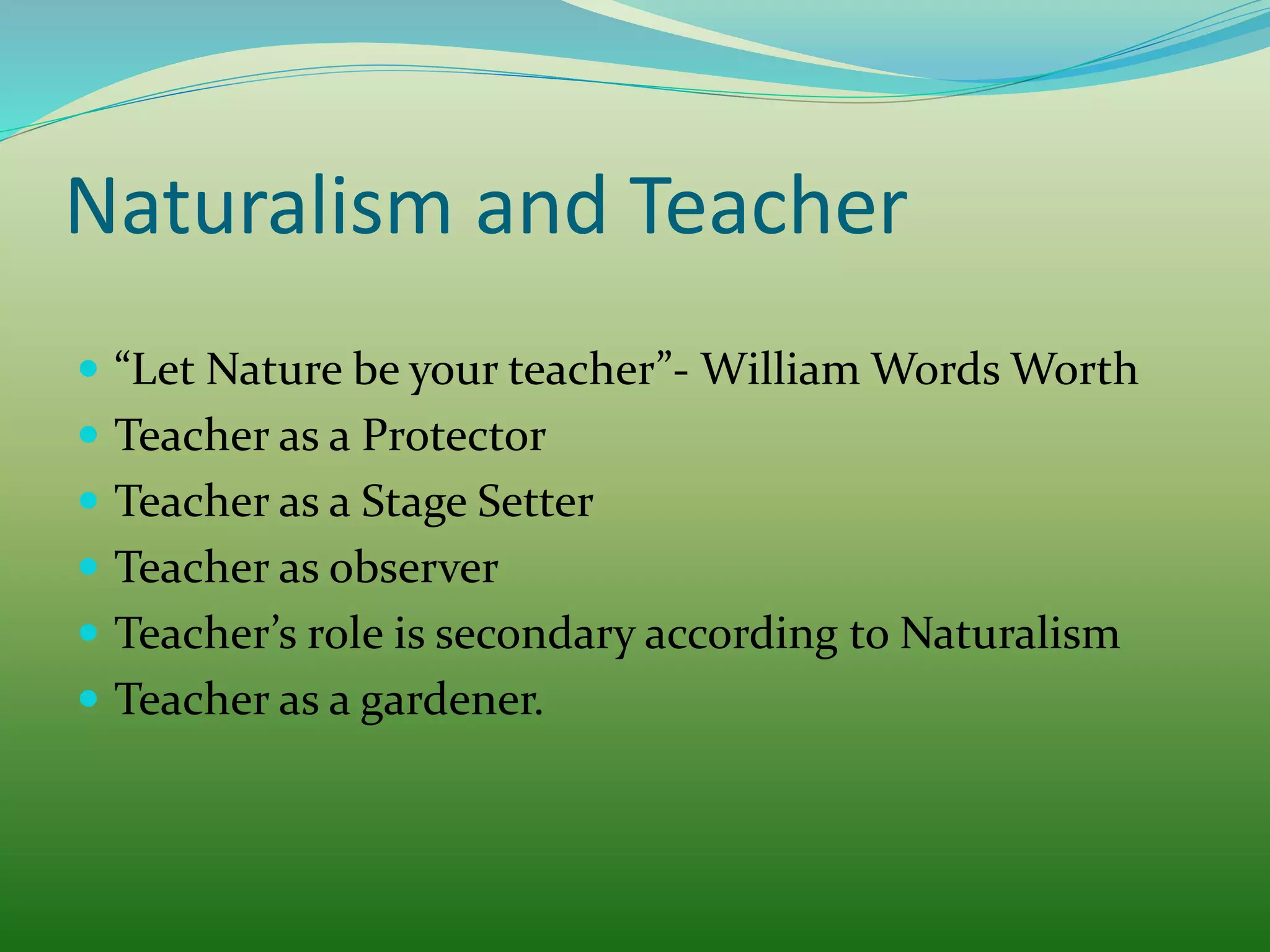 Naturalism ppt | PPTX