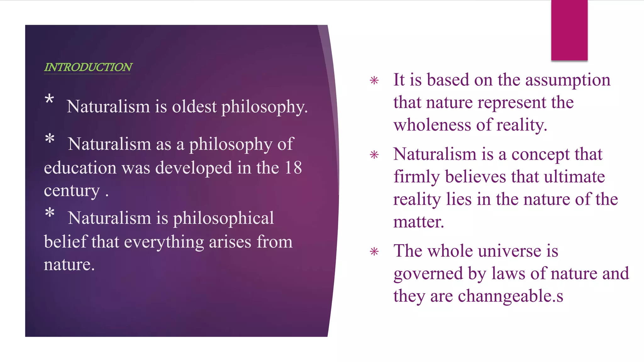 Naturalism presentation | PPTX