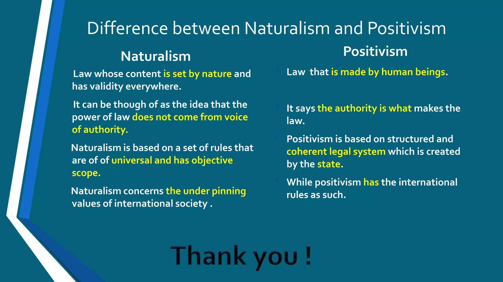 Naturalism vs positivism | PPTX