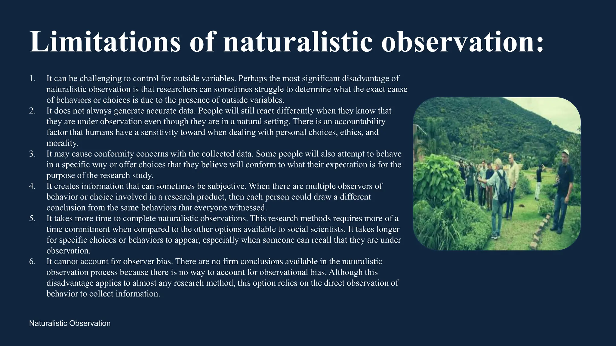 Naturalistic Observation Pesentationpptx Biological Sciences Science