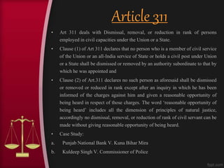 Principles of Natural Justice & The Indian Constitution. | PPTX