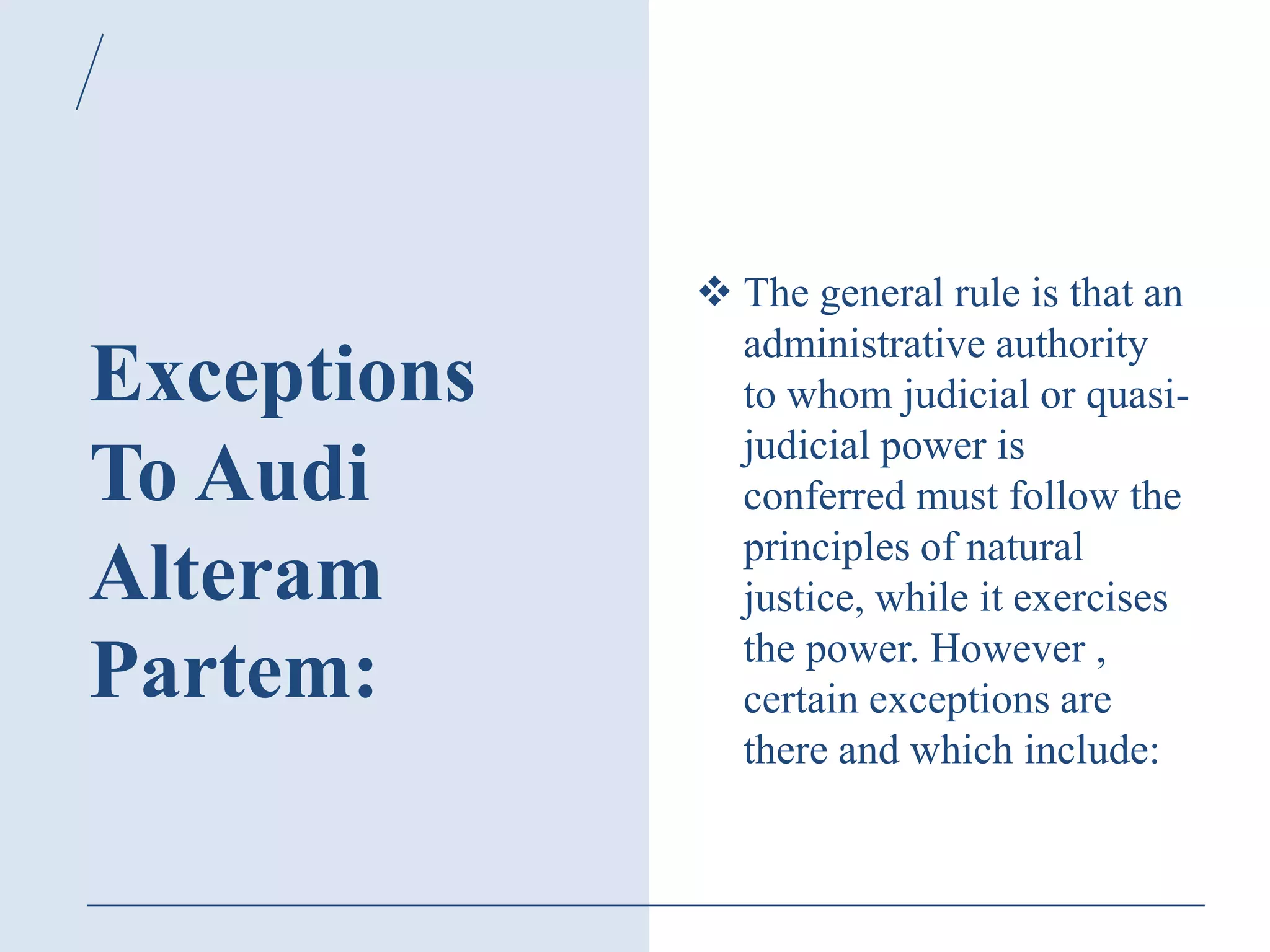 AUDI ALTERAM PARTEM: PRINCIPLES OF NATURAL JUSTICE | PPTX