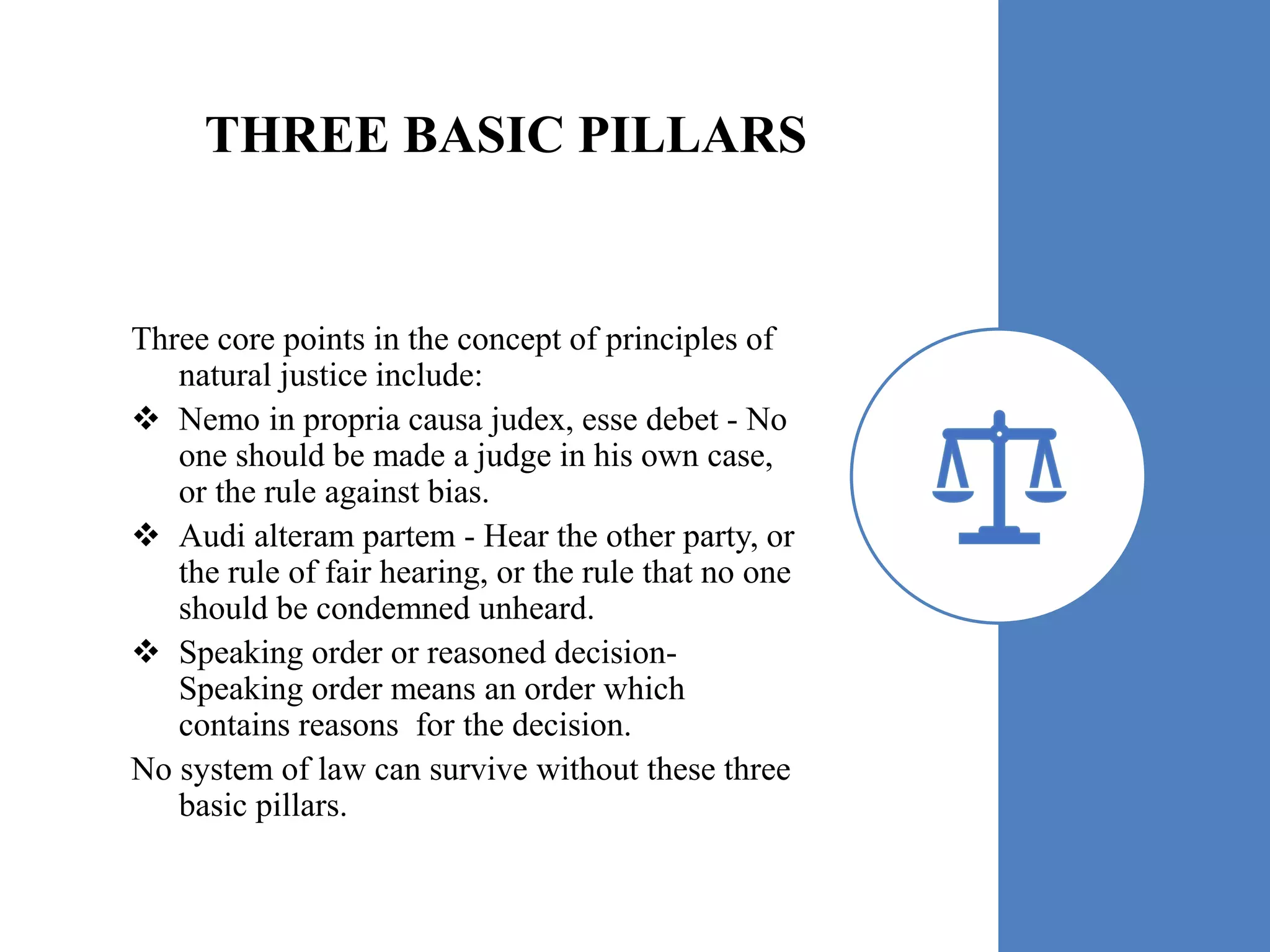Audi Alteram Partem Principles Of Natural Justice Pptx