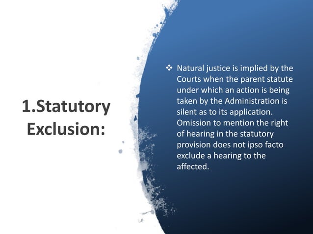 Audi Alteram Partem Principles Of Natural Justice Pptx
