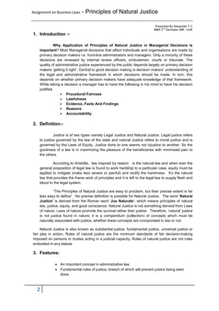 Natural Justice _Notes | PDF