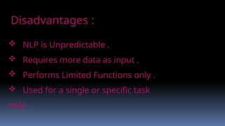 NATURAL LANGUAGE PROCESSING : A complete tool | PPTX