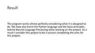 Natural language identification | PPTX