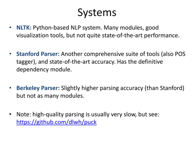 Natural Language Parsing Pptx