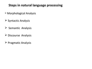 Natural language processing | PPT