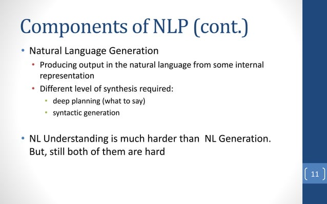 Natural language processing | PPT