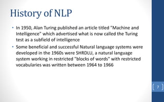 Natural language processing | PPTX