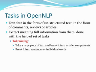 Natural Language Processing: Comparing NLTK and OpenNLP | PPTX