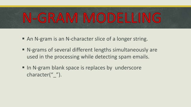 Spam Detection Using Natural Language processing | PPTX