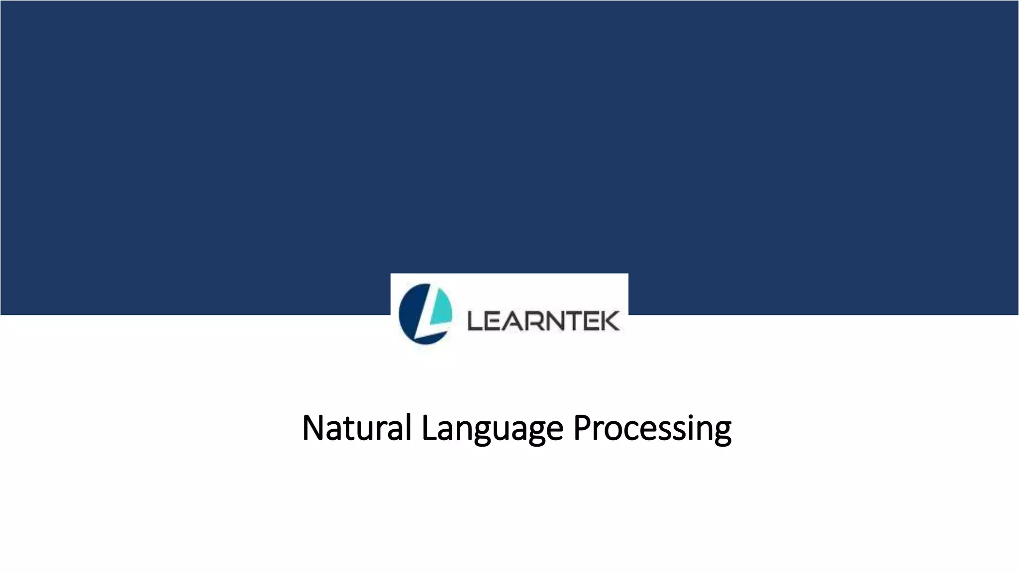 Natural language processing | PPT
