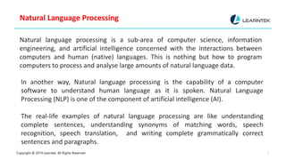 Natural language processing | PPTX