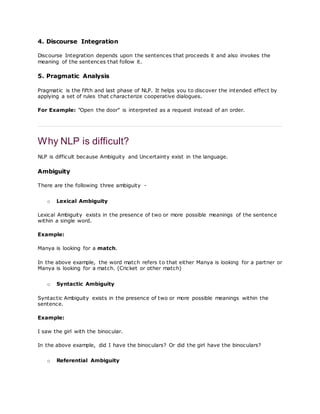 Natural language processing | DOCX