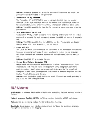 Natural language processing | DOCX