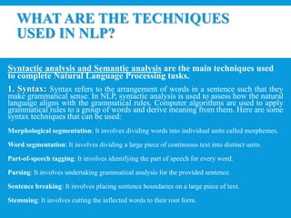 Natural Language Processing | PPTX