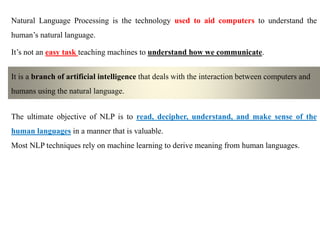Natural language processing | PPT