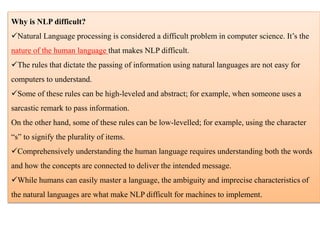 Natural language processing | PPT